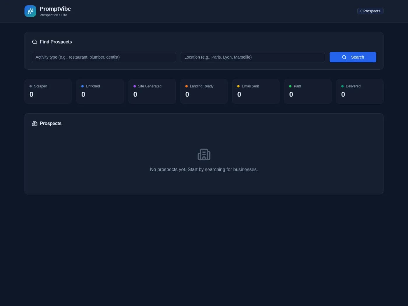 PromptVibe Prospection Suite
