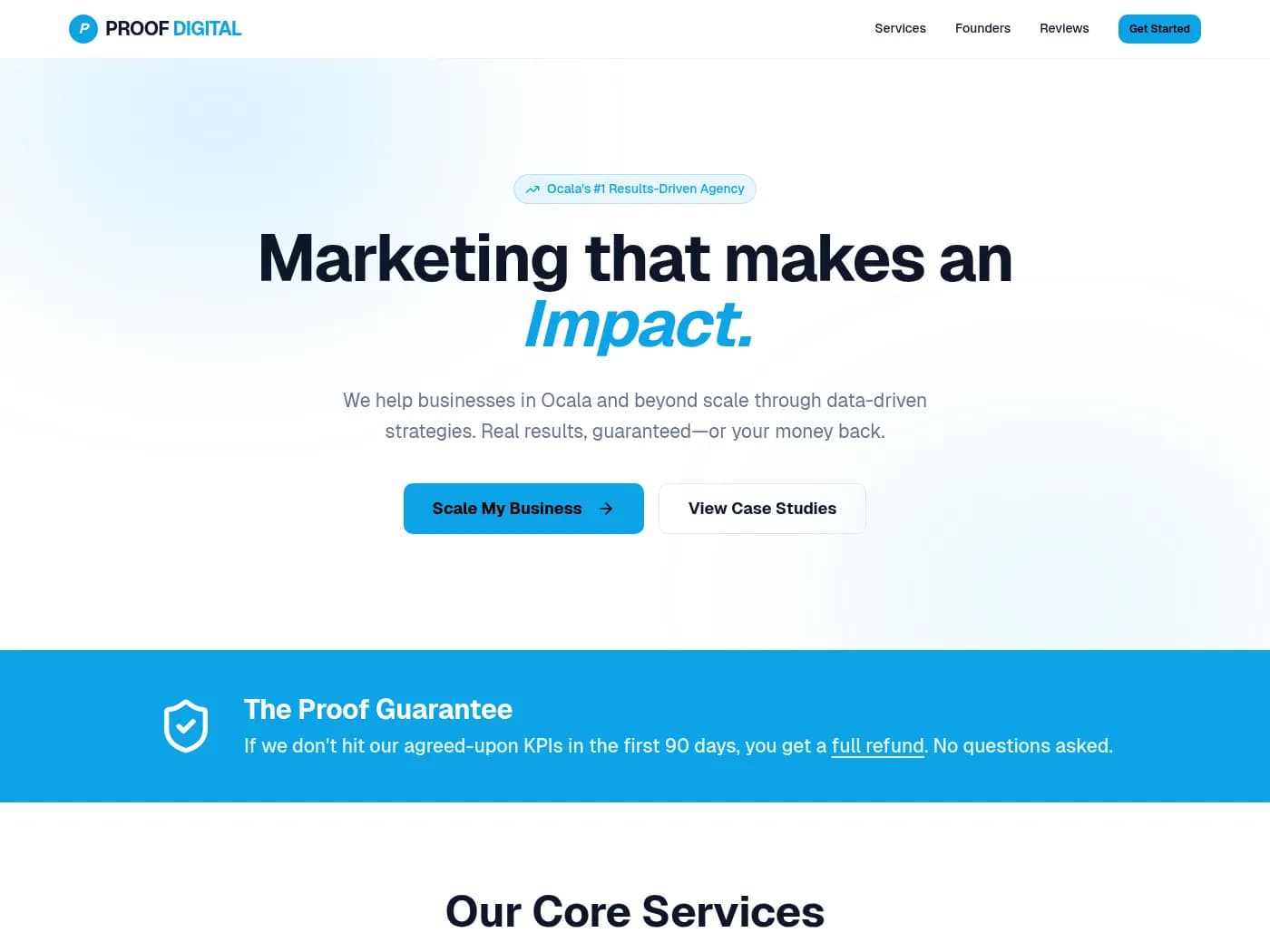 Proof Digital Agency Site