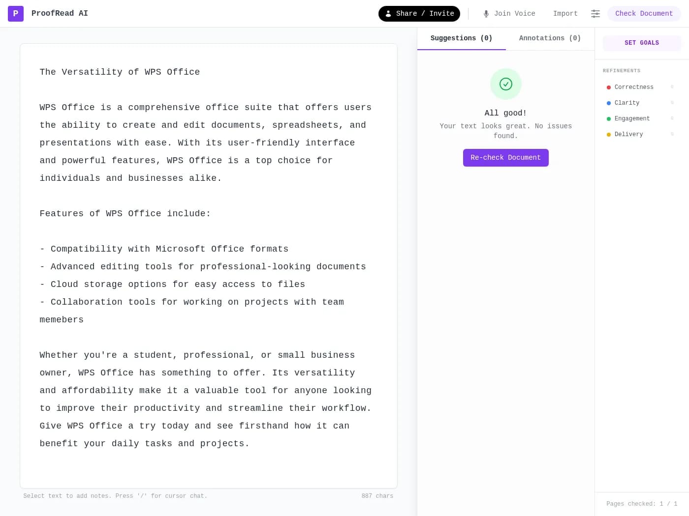ProofRead AI