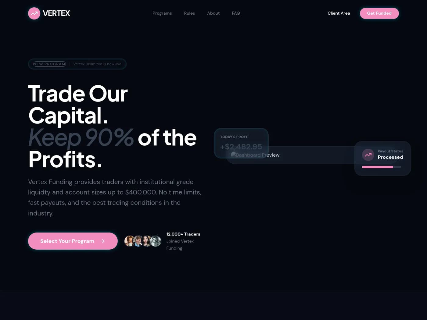 Prop Firm Website
