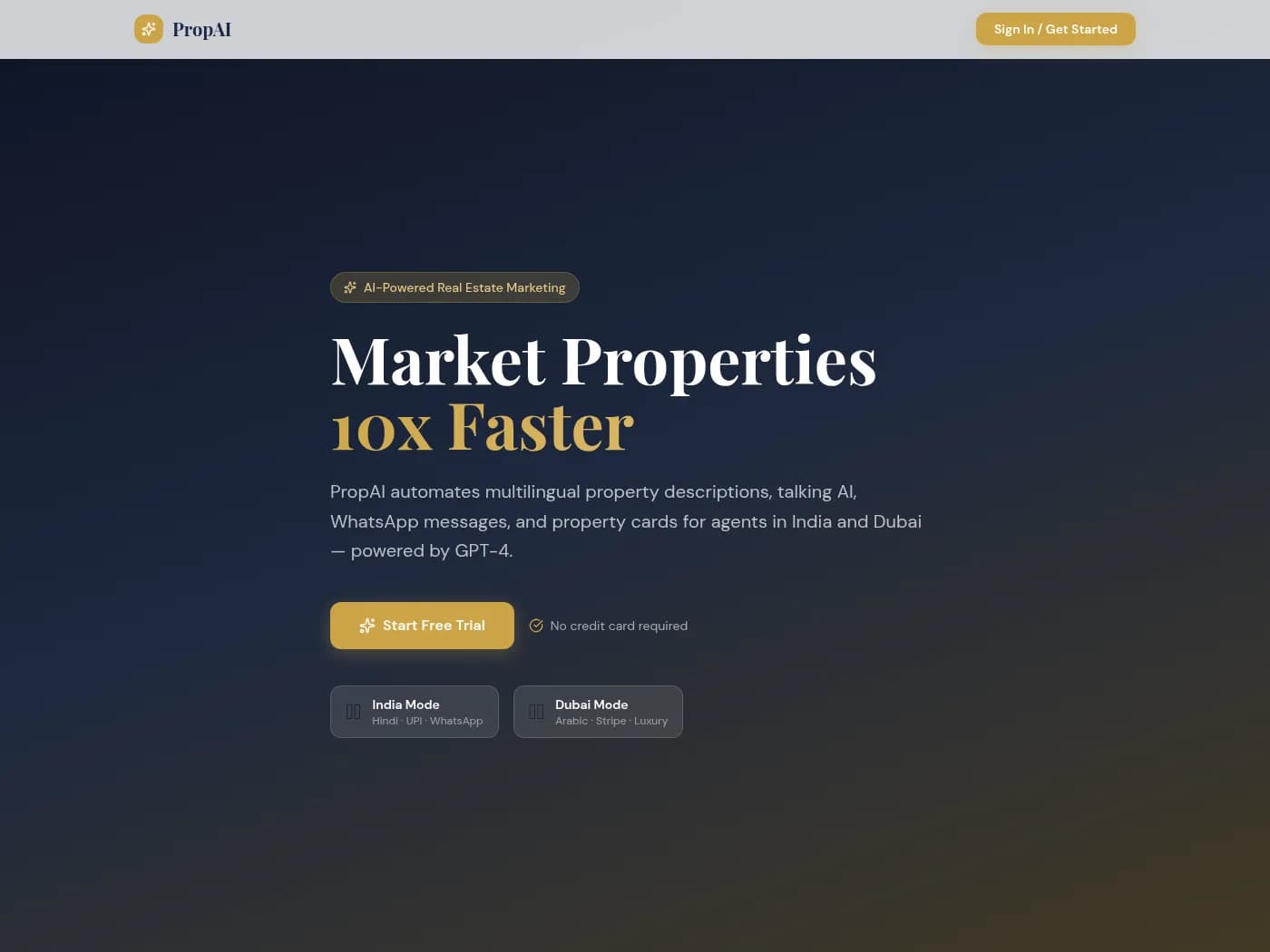 PropAI Real Estate Tool
