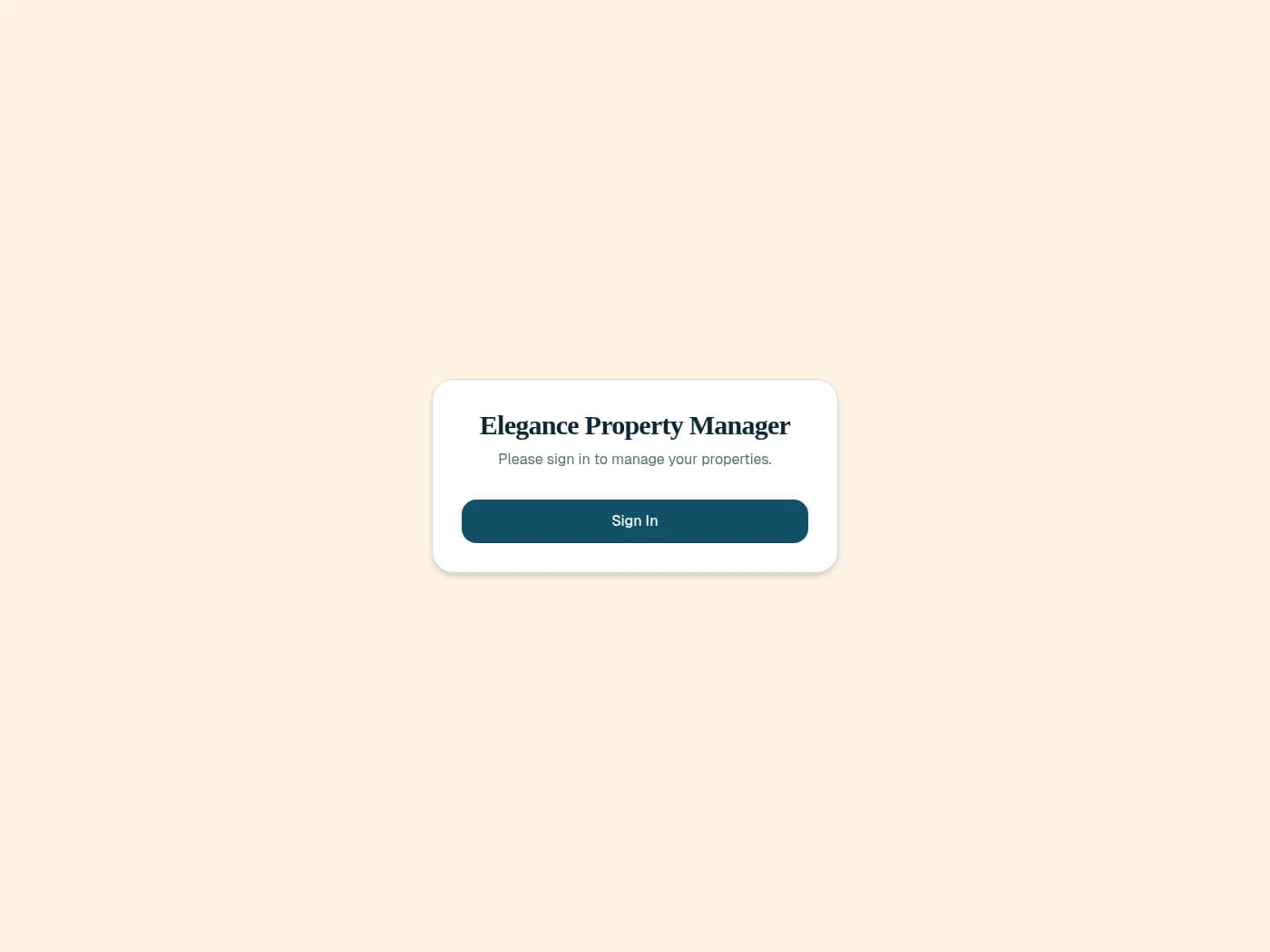 Elegance Property Manager