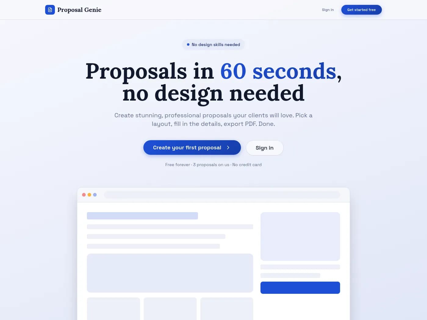 Proposal Genie