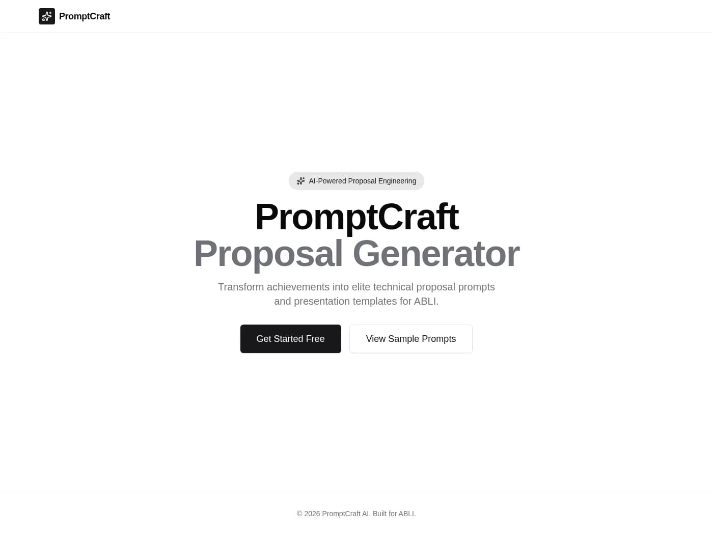 PromptCraft Proposal Generator
