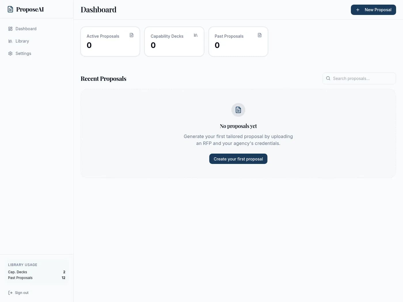 ProposeAI Proposal Generator