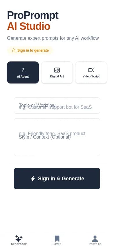 ProPrompt AI Studio