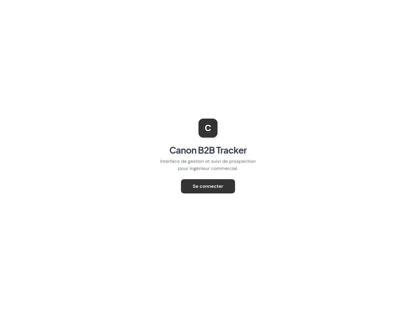 Canon B2B Prospect Tracker