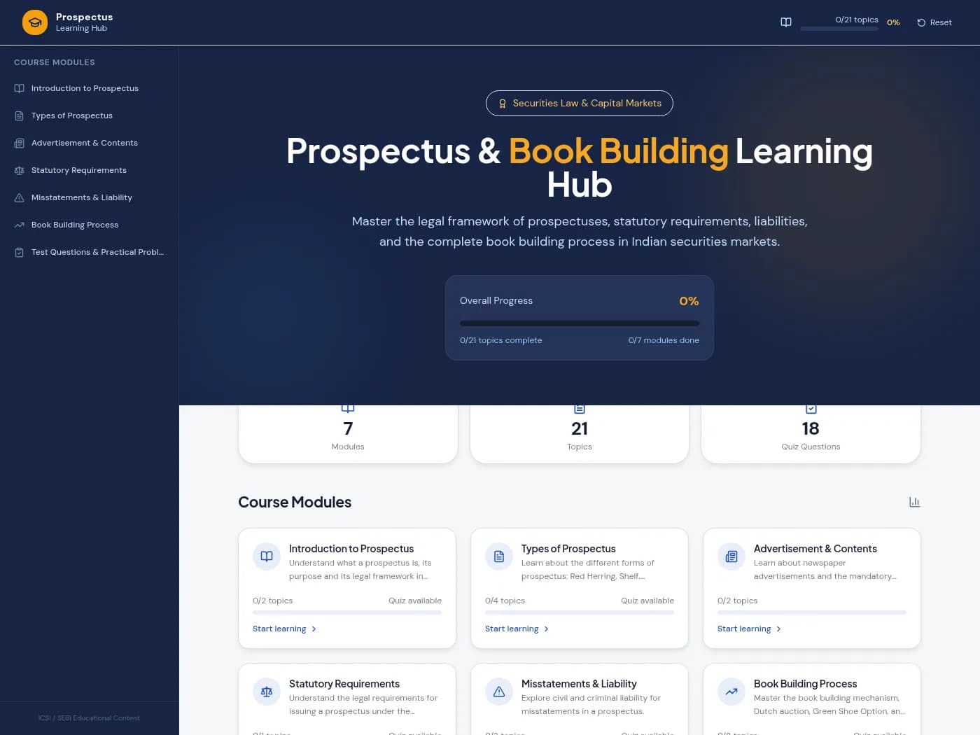 Prospectus Learning Hub