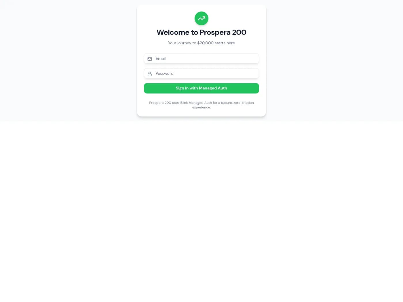 Prospera 200 Finance App