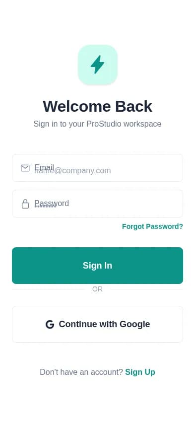 ProStudio AI Workspace