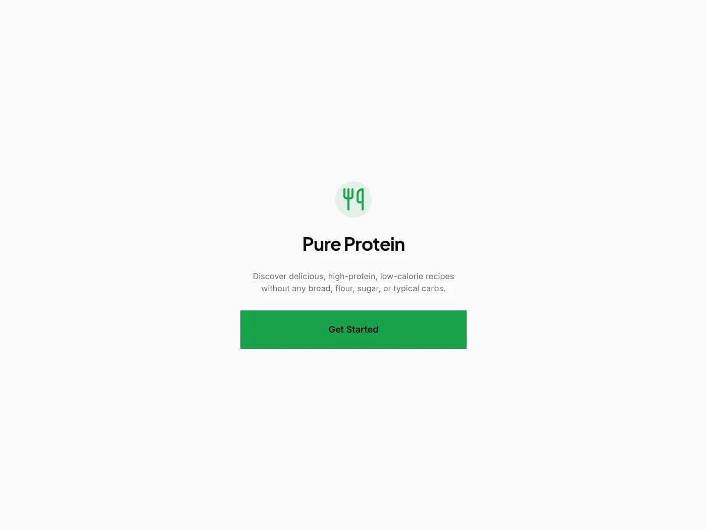 Protein-Only Recipe Finder