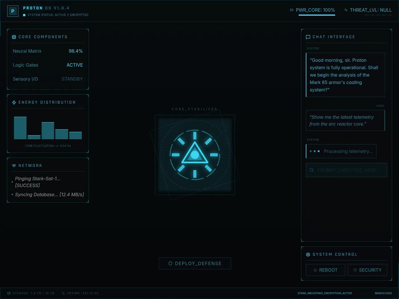 Proton AI Interface