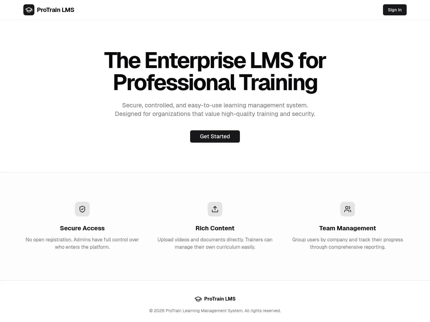 ProTrain LMS