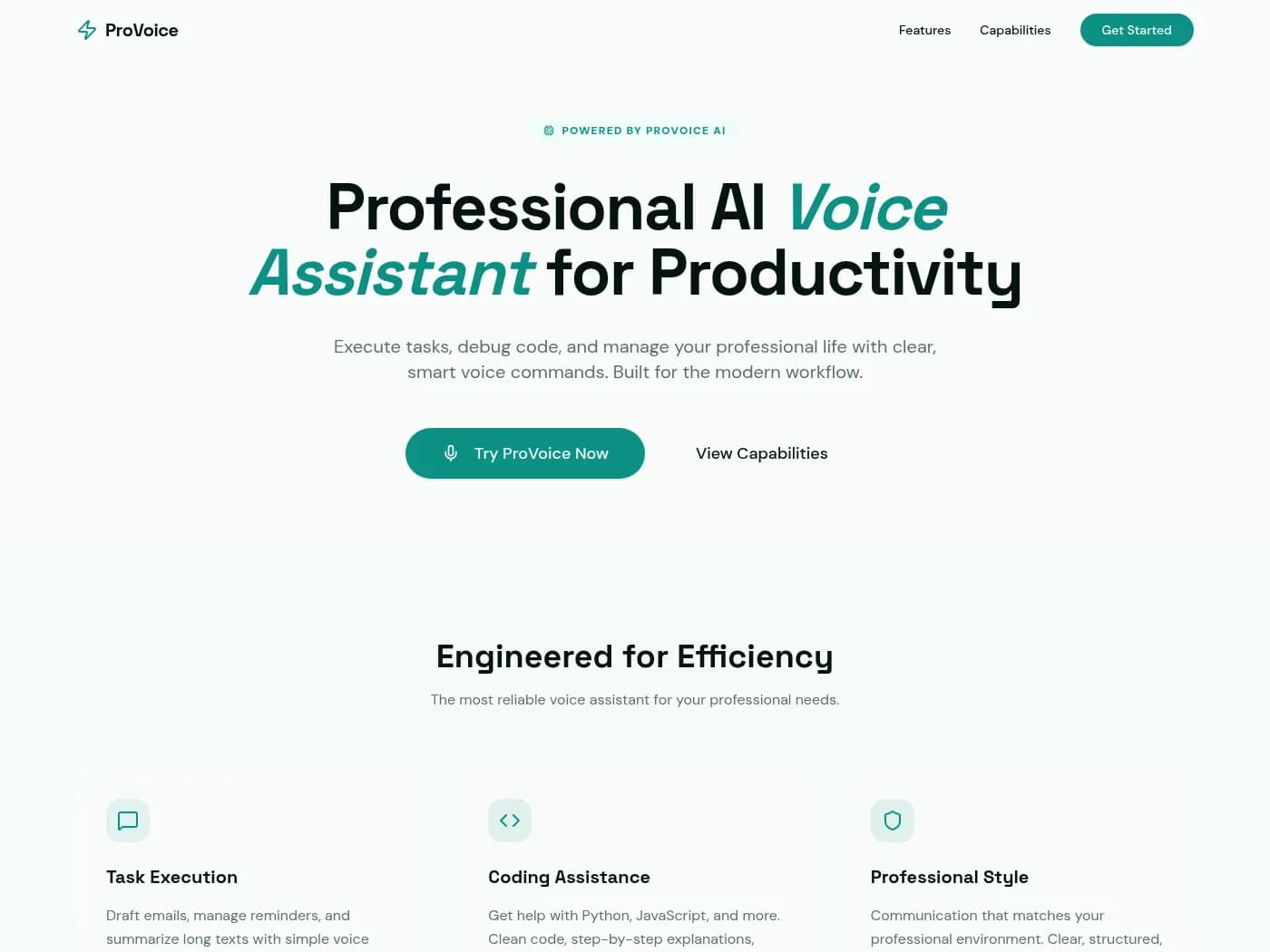 ProVoice AI Assistant