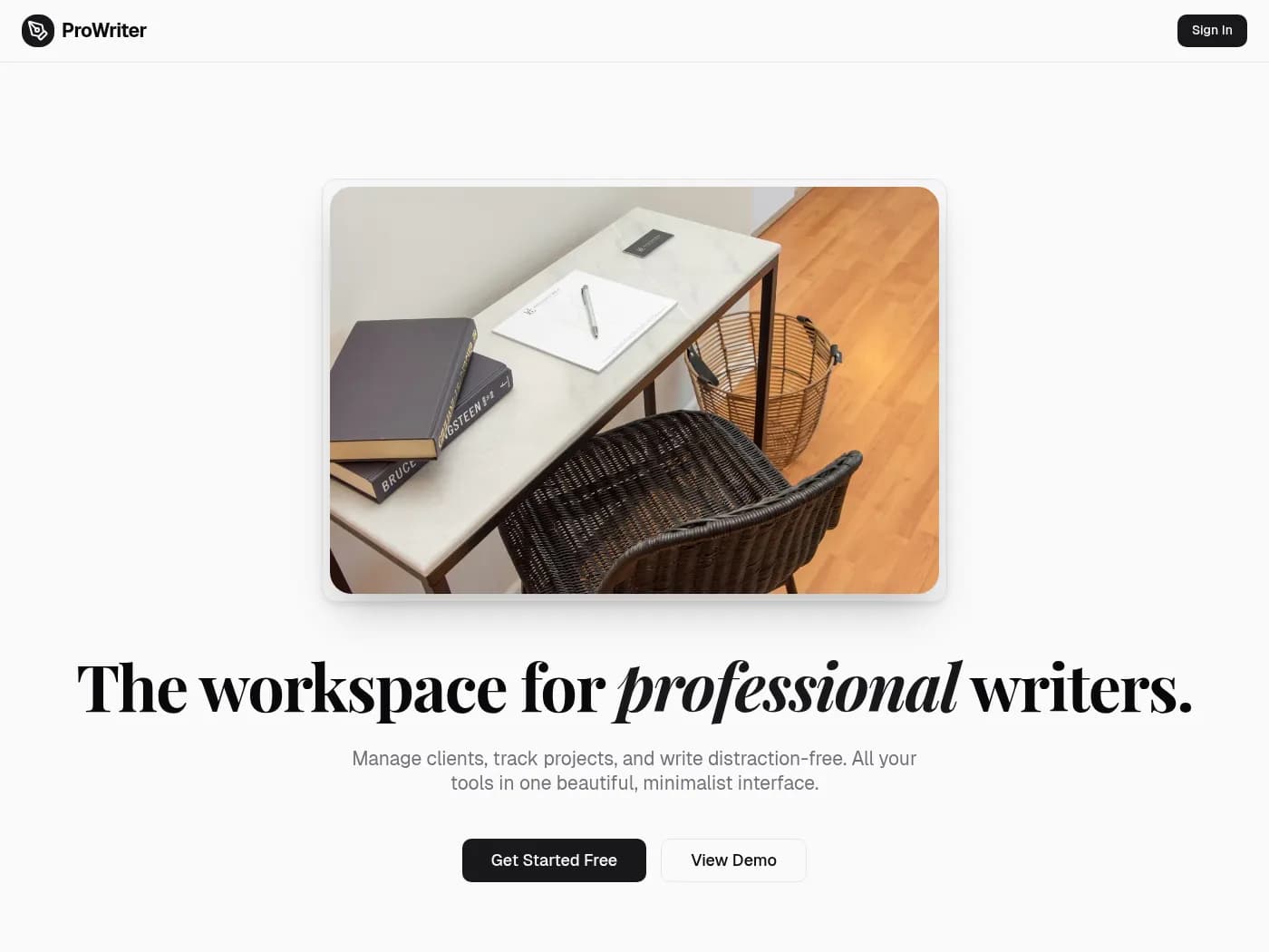ProWriter Workspace