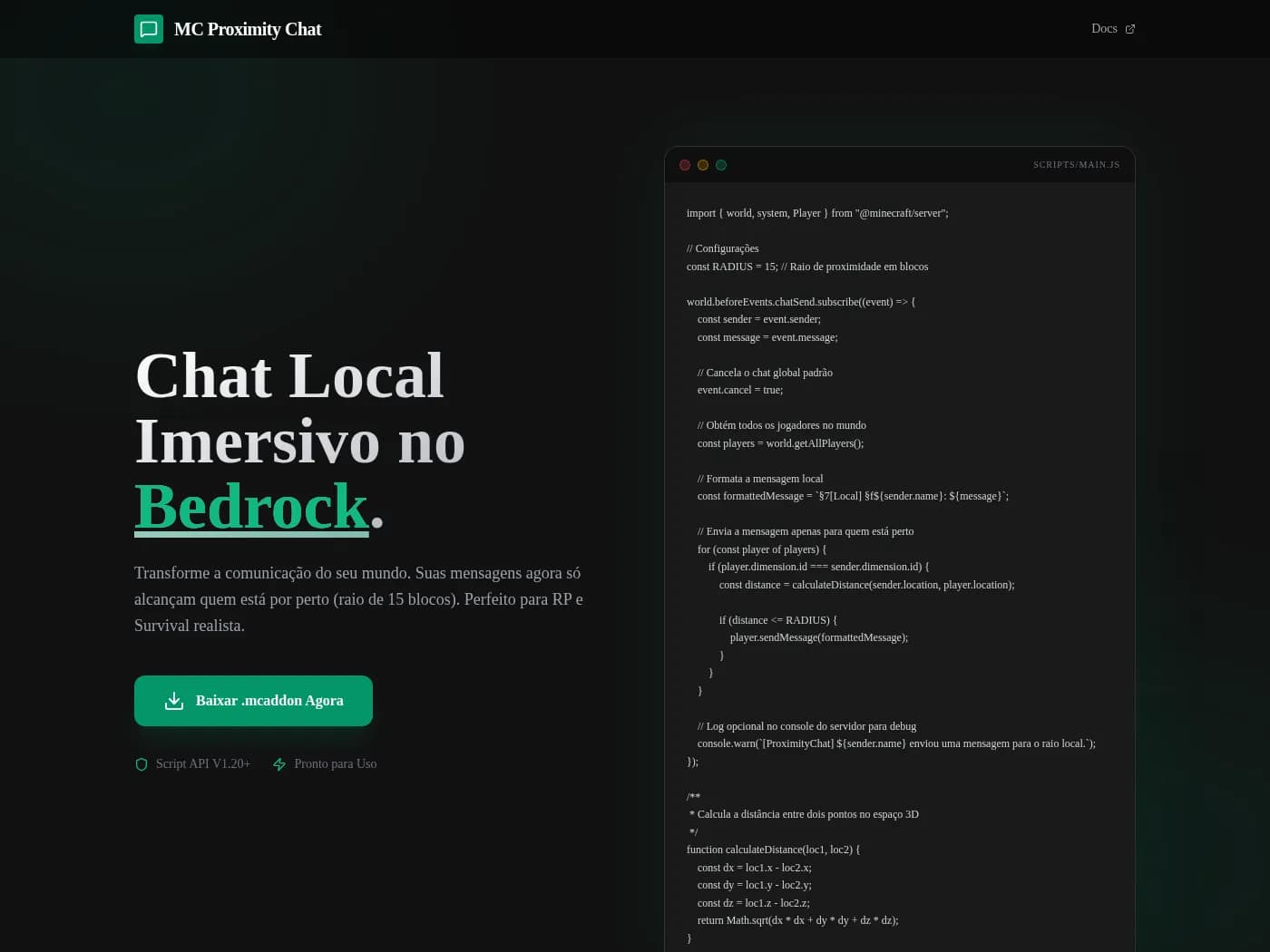 Minecraft Proximity Chat