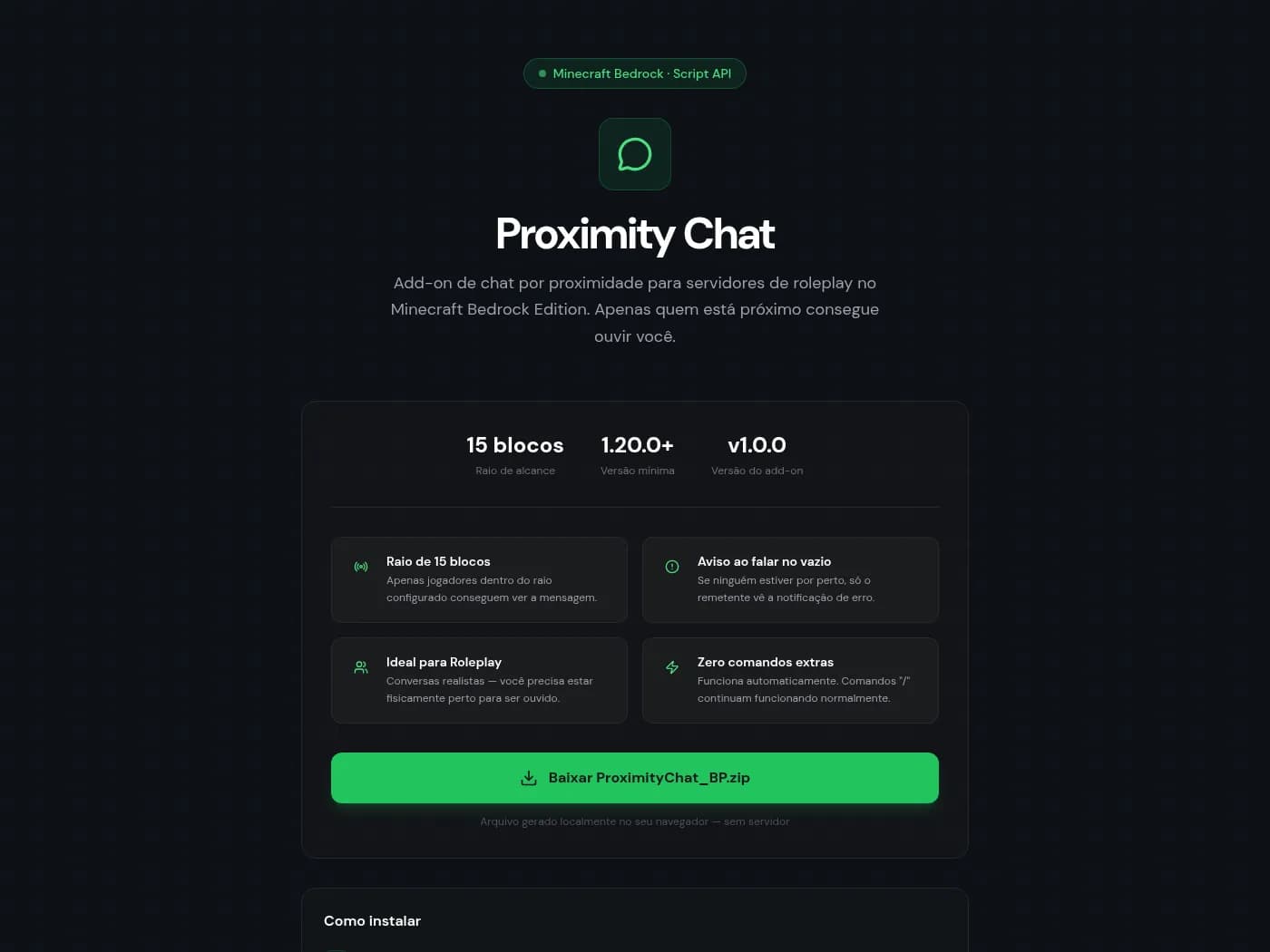 Minecraft Proximity Chat