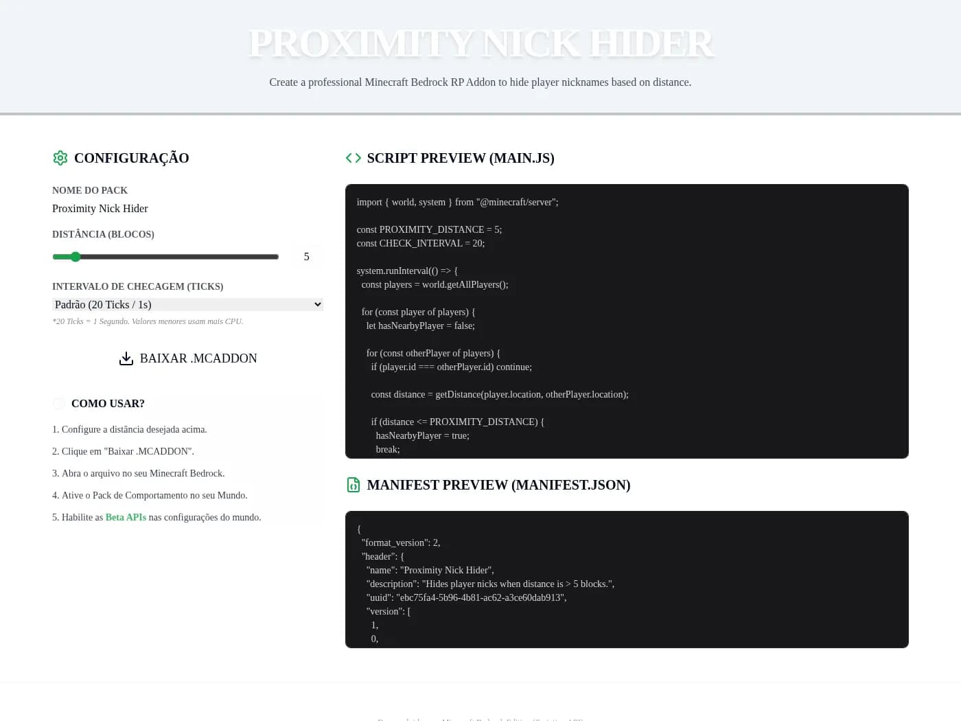 Proximity Nick Hider