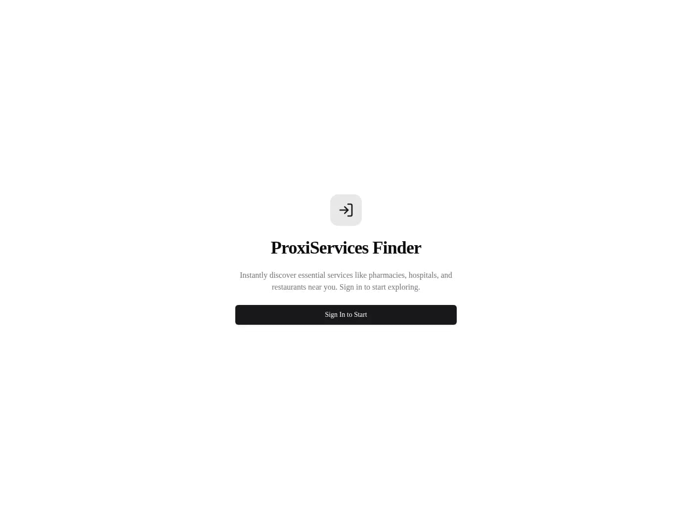 ProxiServices Finder