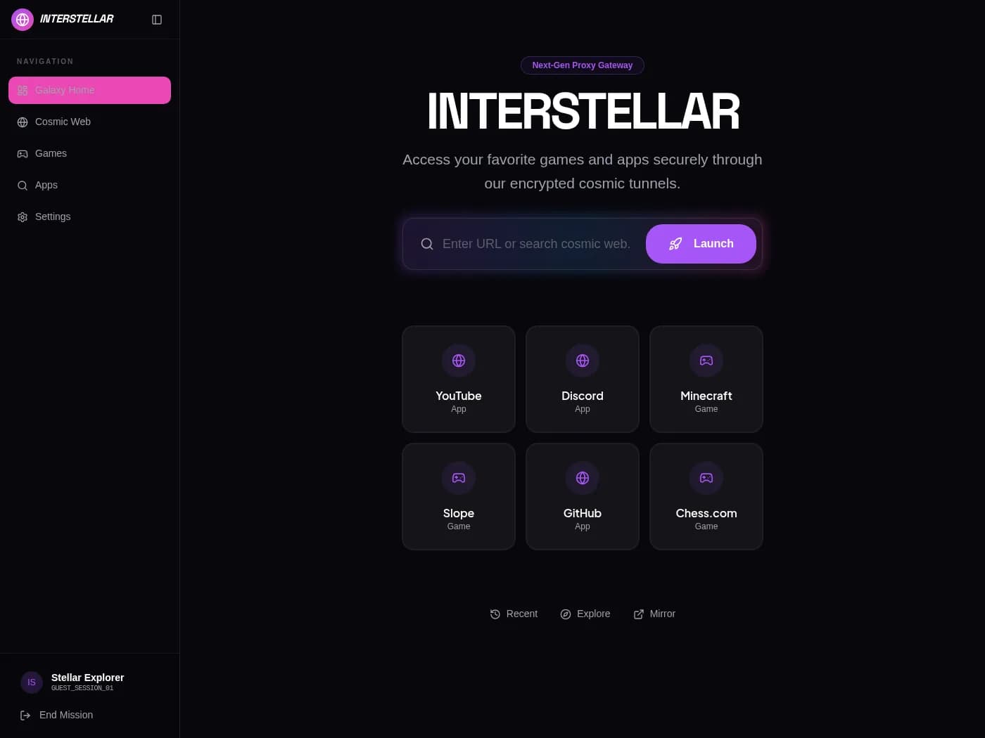 Interstellar Proxy Hub