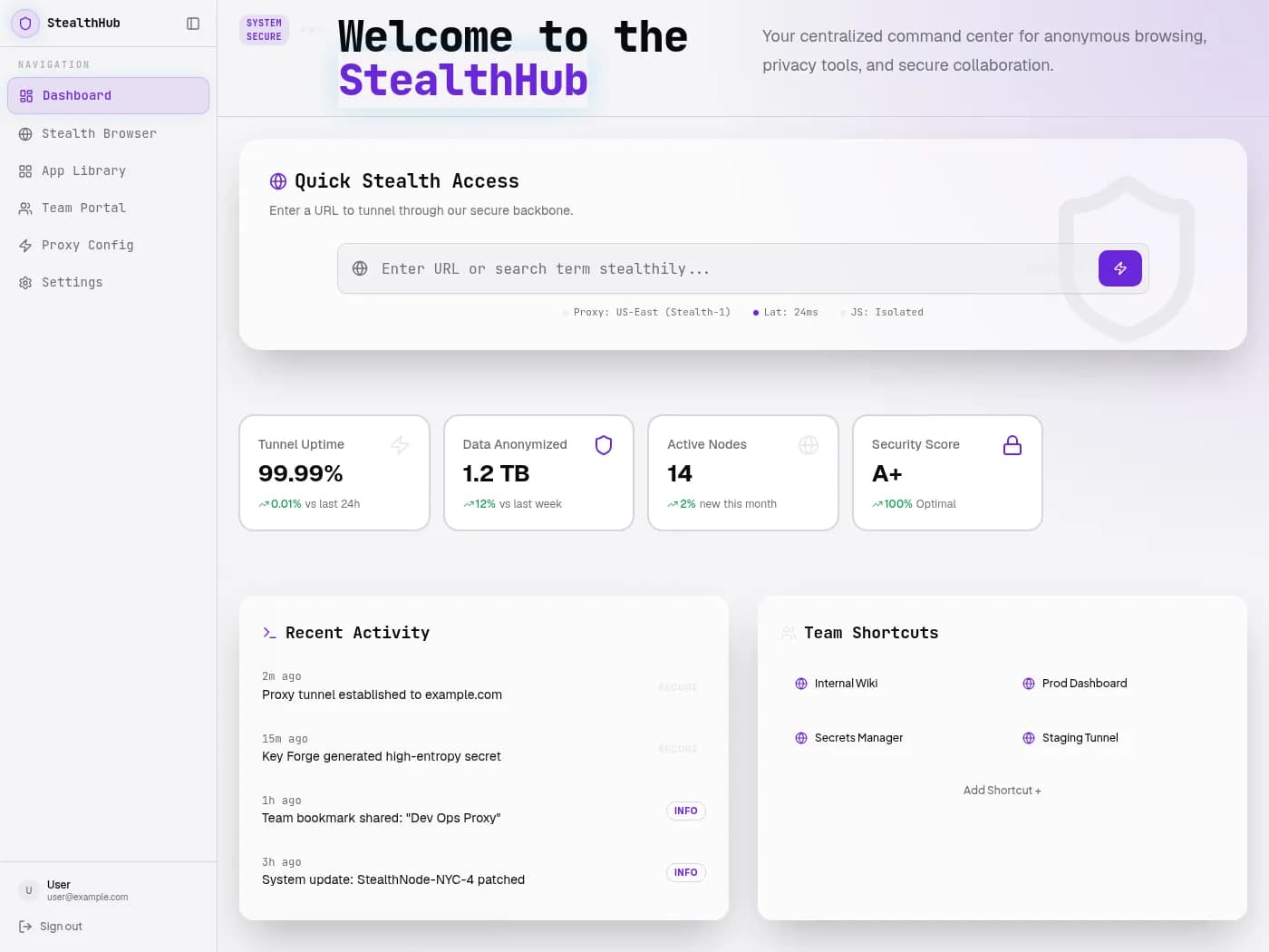 StealthHub Portal