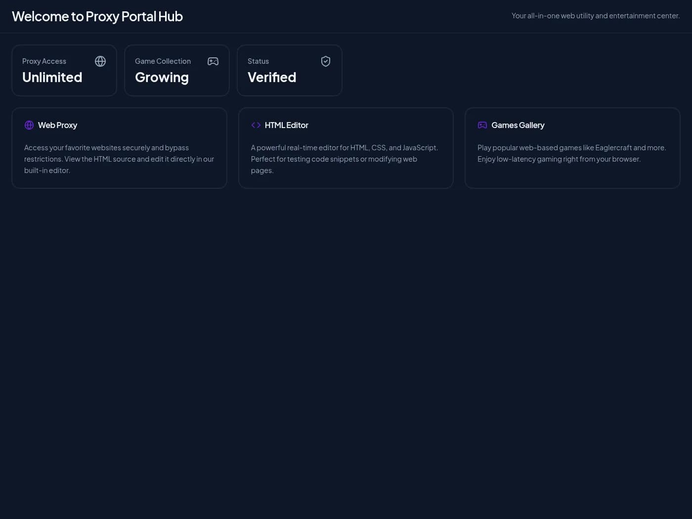 Proxy Portal Hub