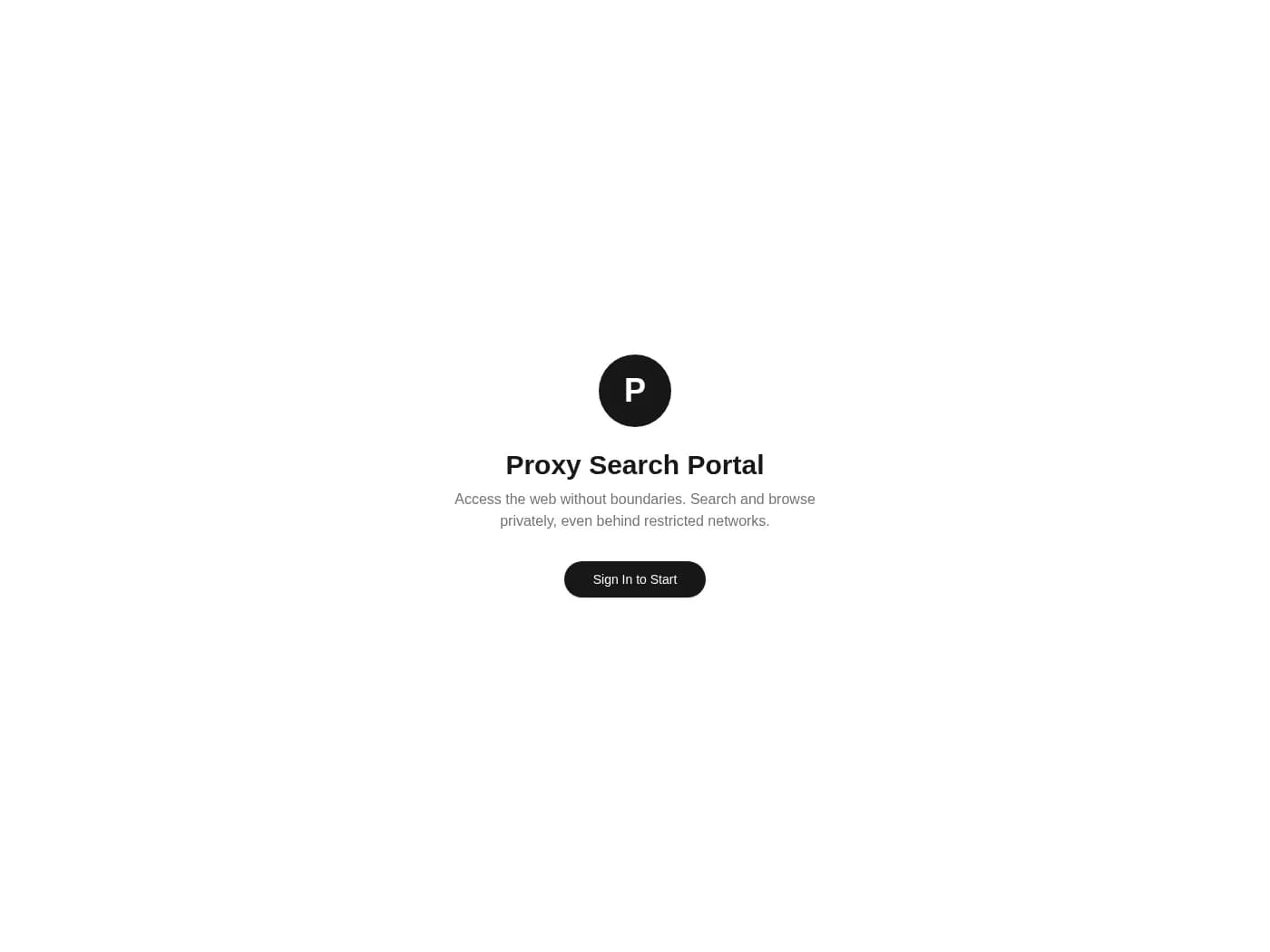 Proxy Search Portal