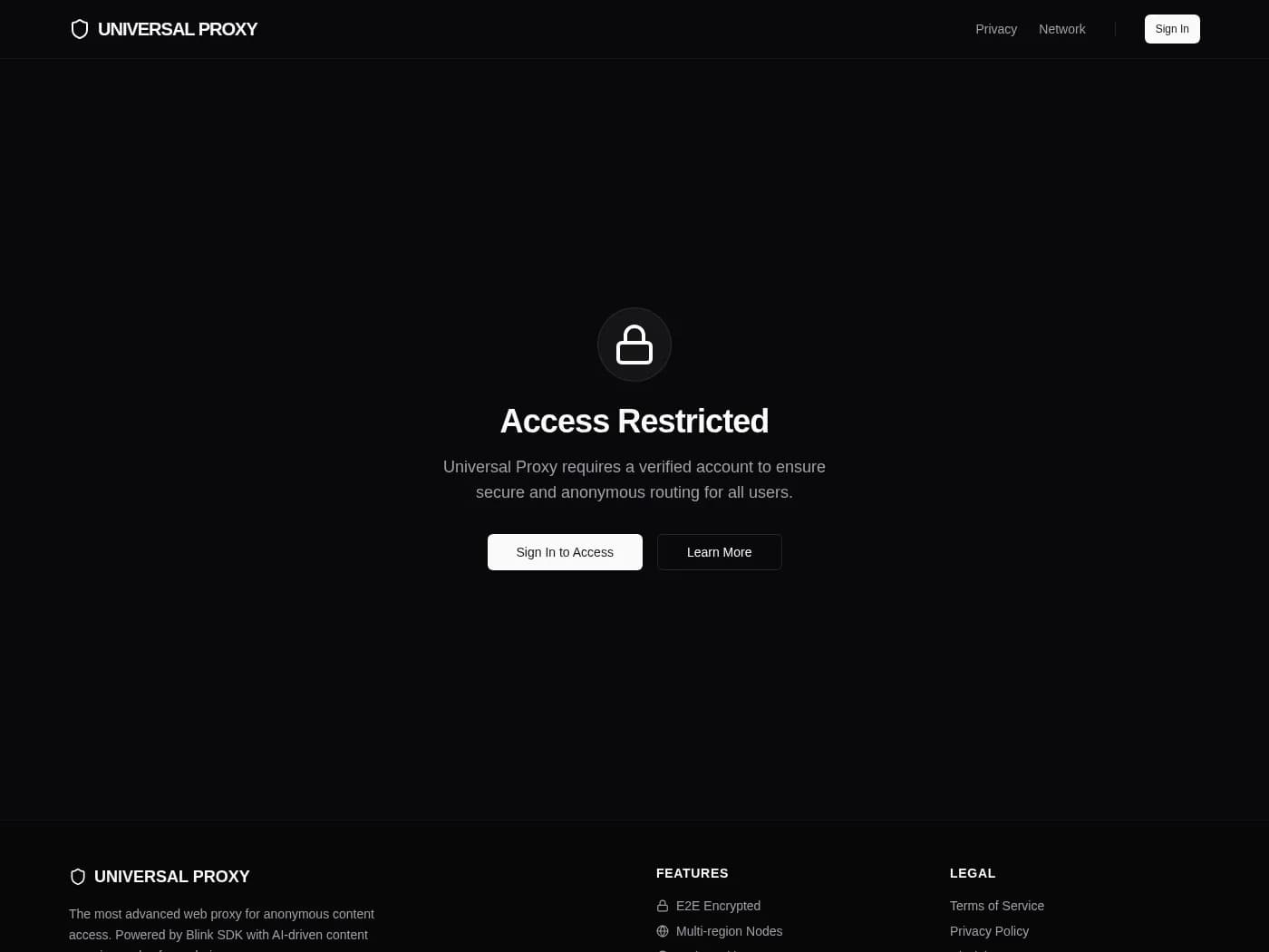 Universal Proxy Search