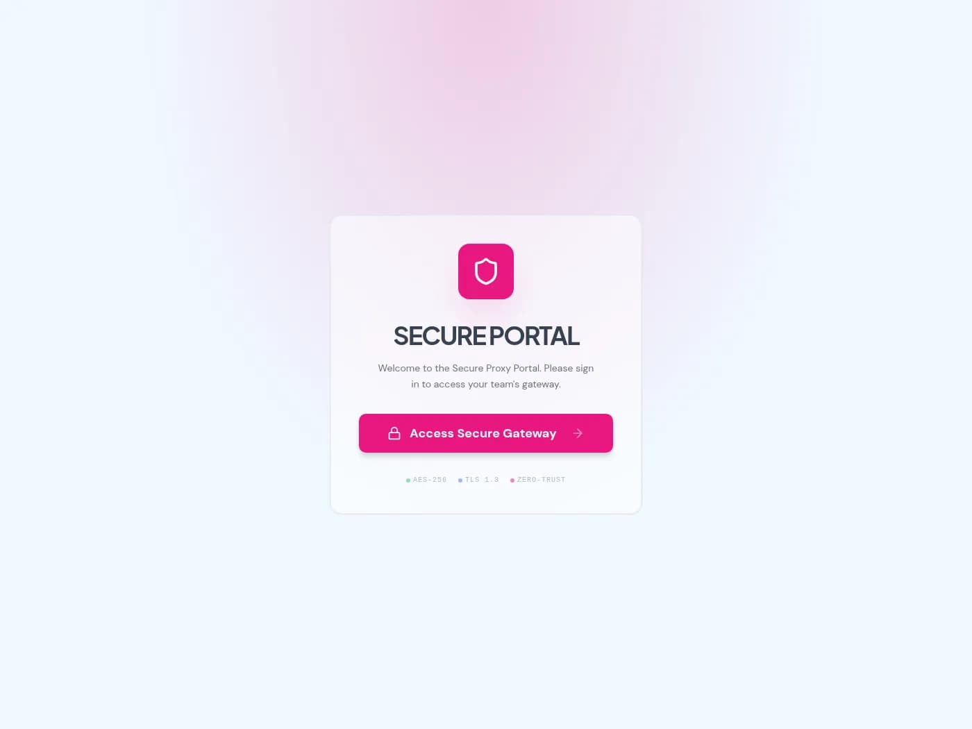 Secure Proxy Portal