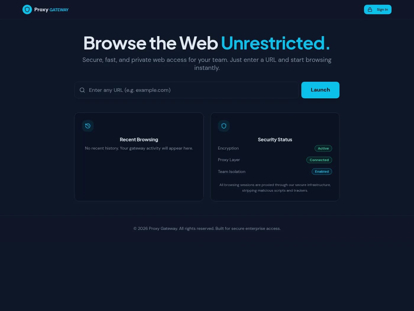 Proxy Web Gateway