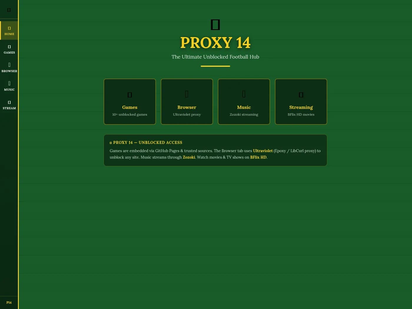 Proxy 14 Football Hub