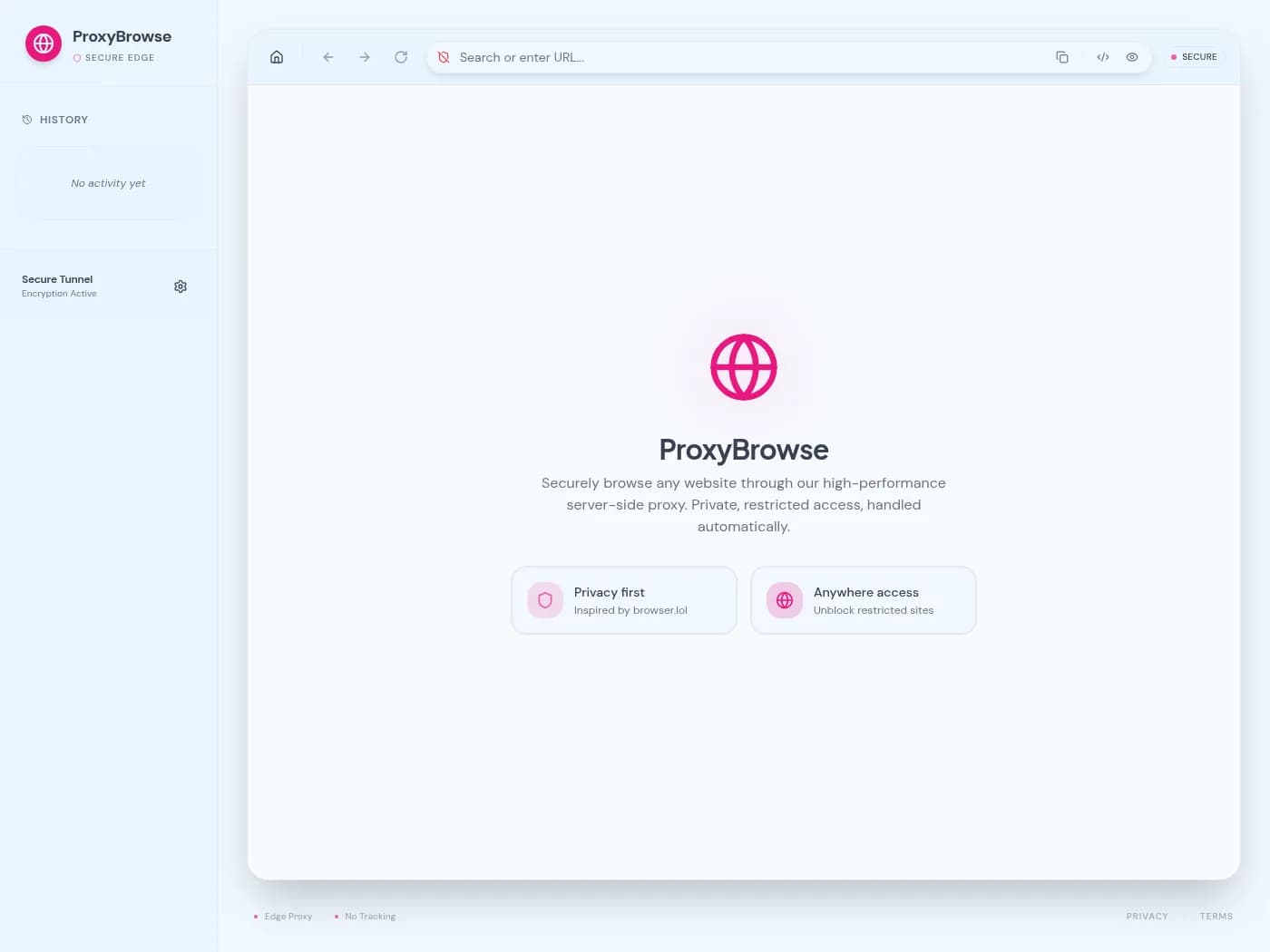 ProxyBrowse Web App
