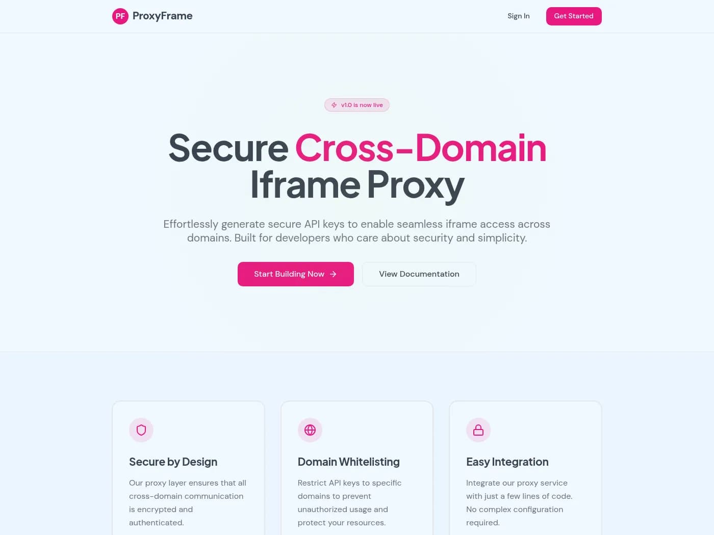 ProxyFrame Key Service