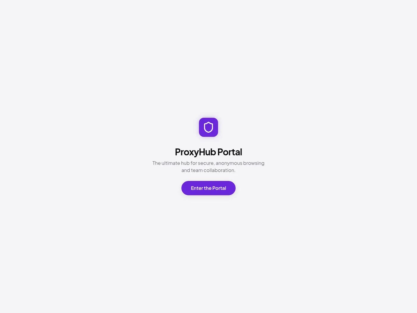 ProxyHub Portal