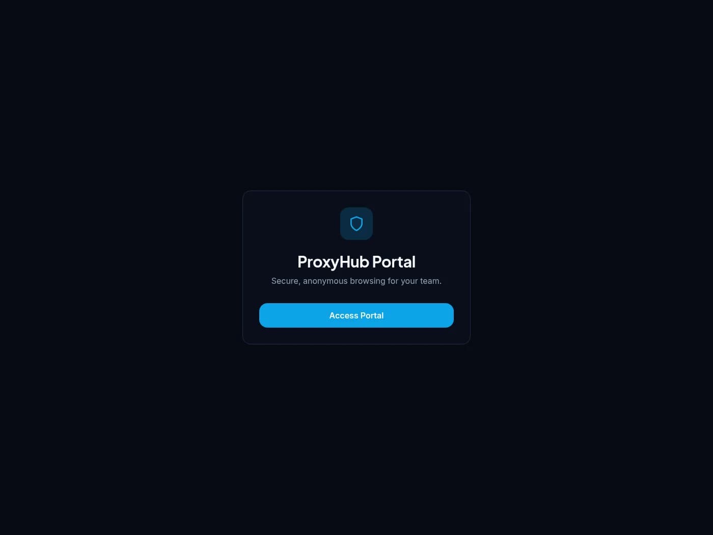 ProxyHub Portal