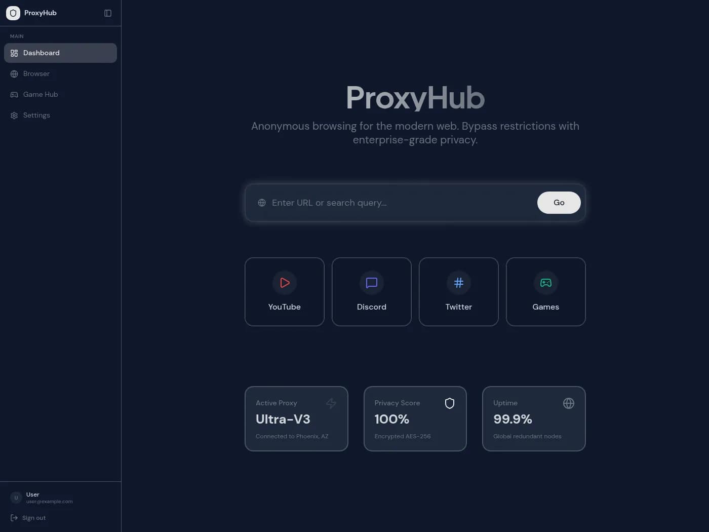 ProxyHub Web Platform