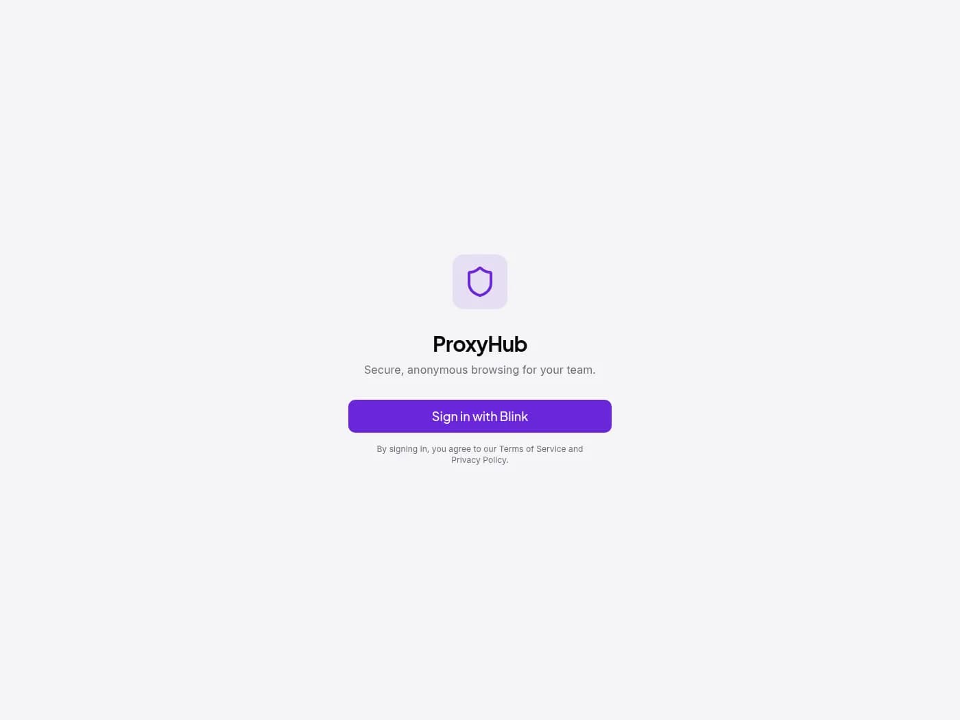 ProxyHub Web Portal