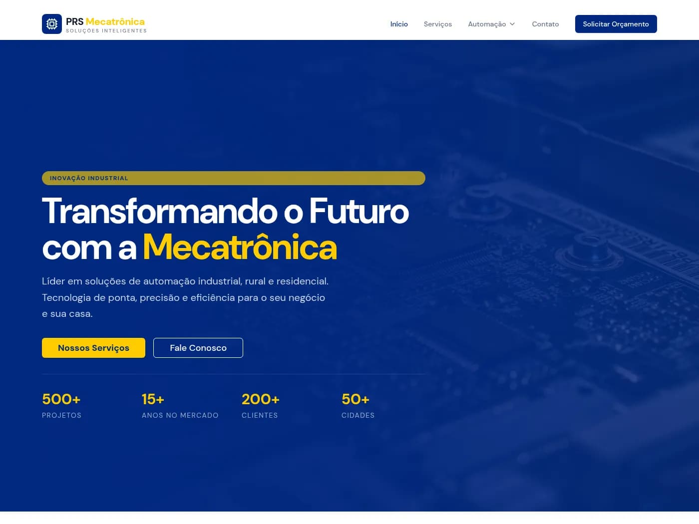 PRS Mecatrônica Website