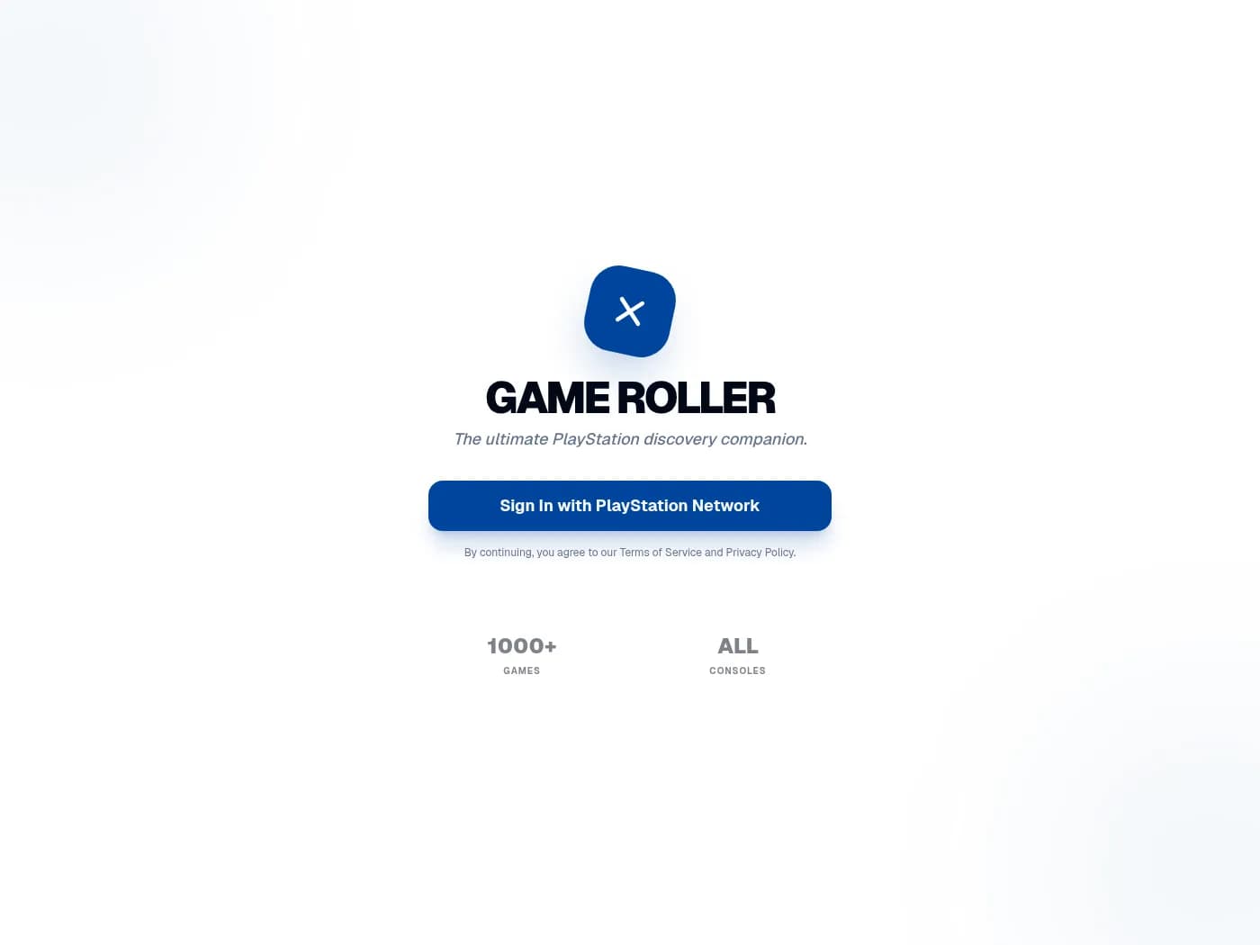 PlayStation Game Roller