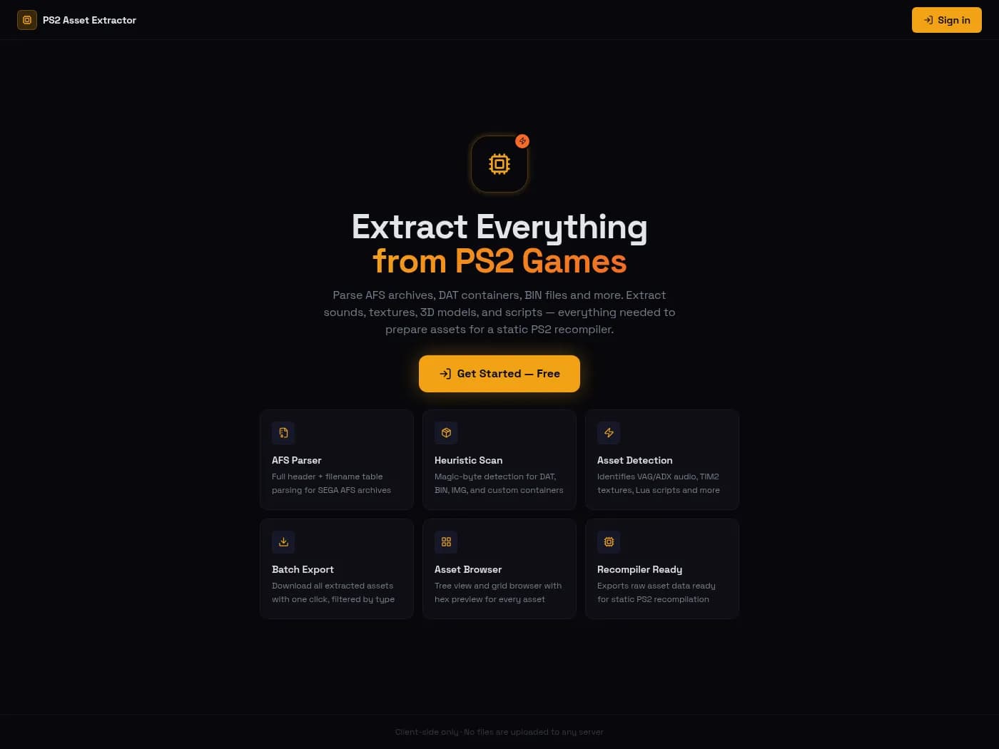 PS2 Asset Extractor