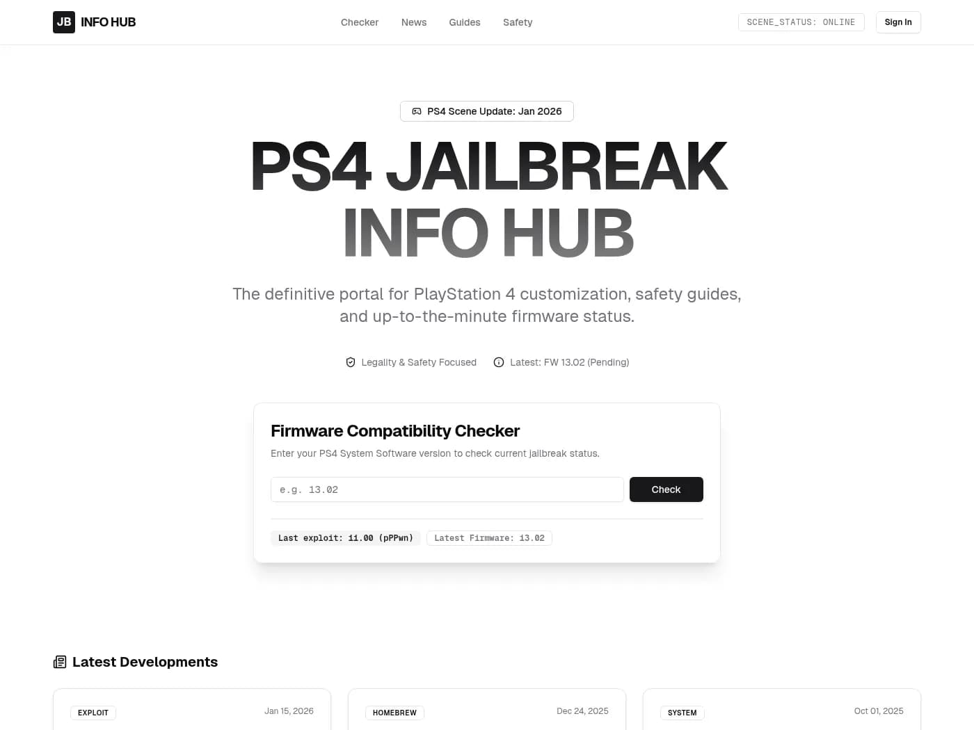 PS4 Jailbreak Info Hub