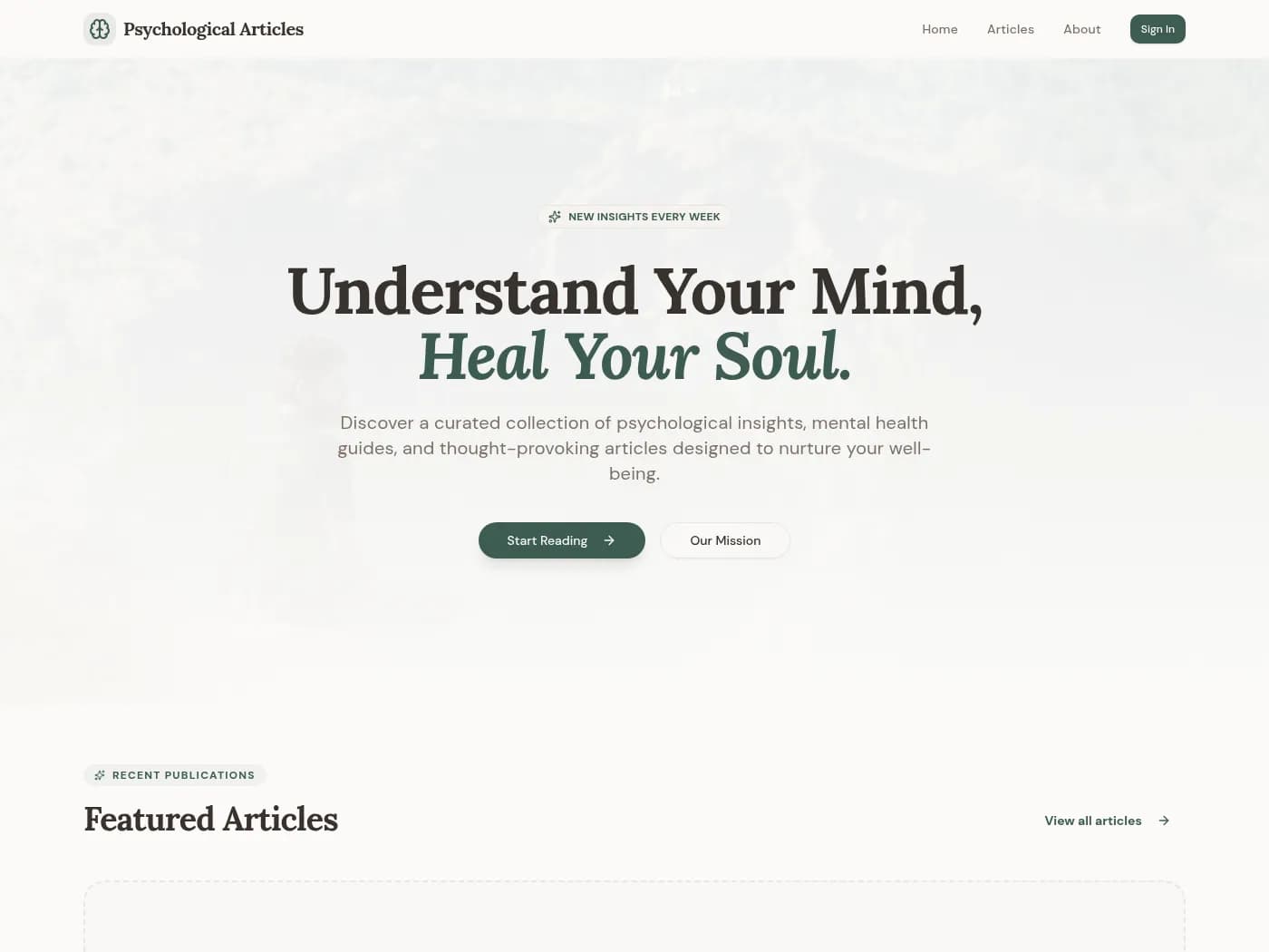 Psychological Articles Blog