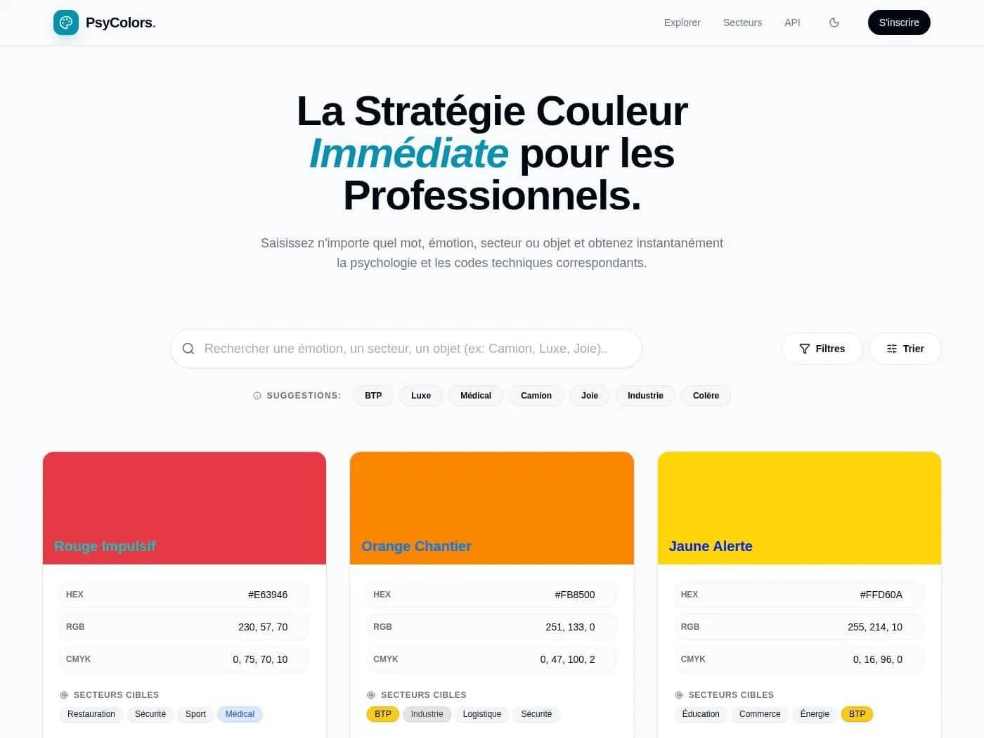 PsyColors Reference Tool