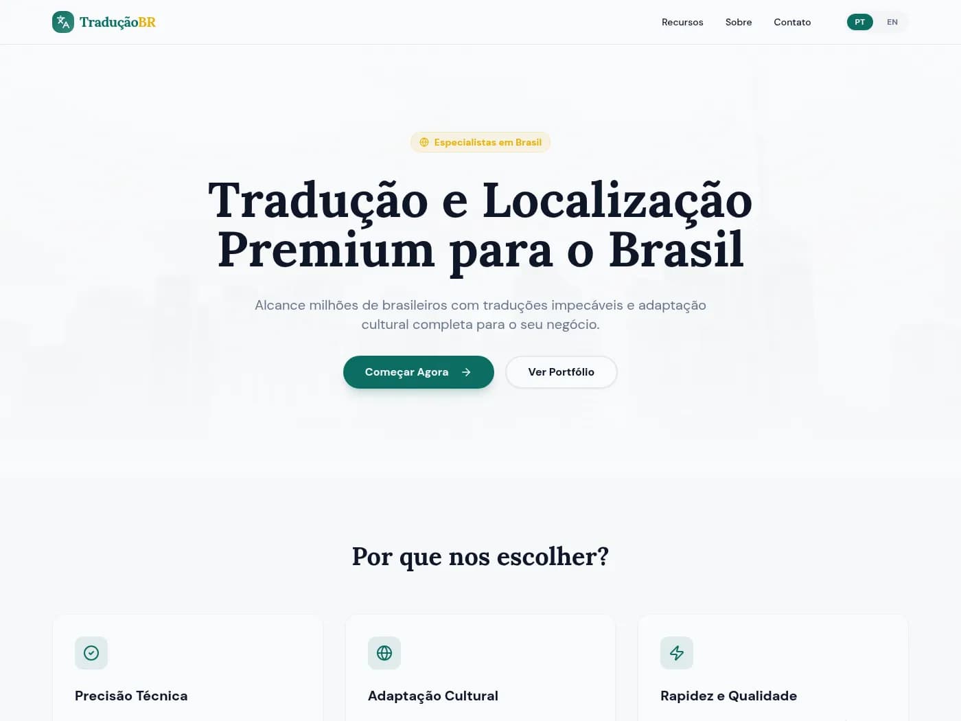 Tradução BR Landing