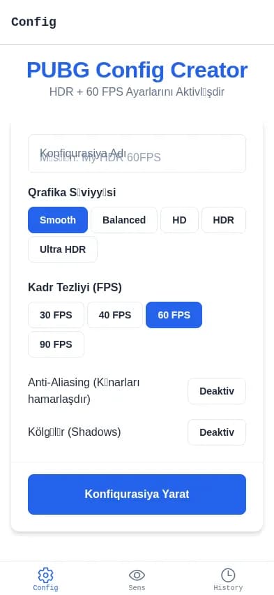 PUBG Config Creator