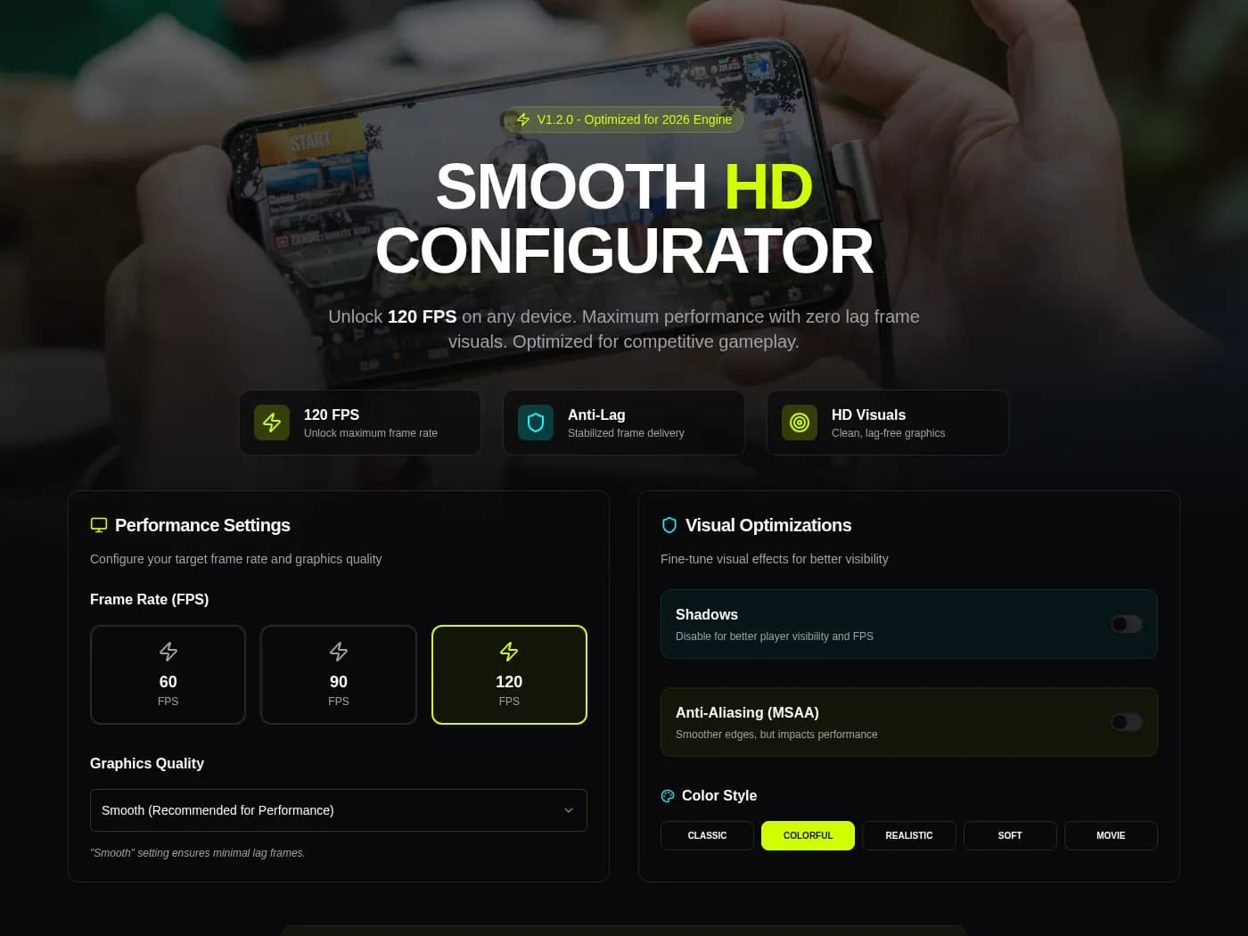 PUBG Smooth HD Configurator