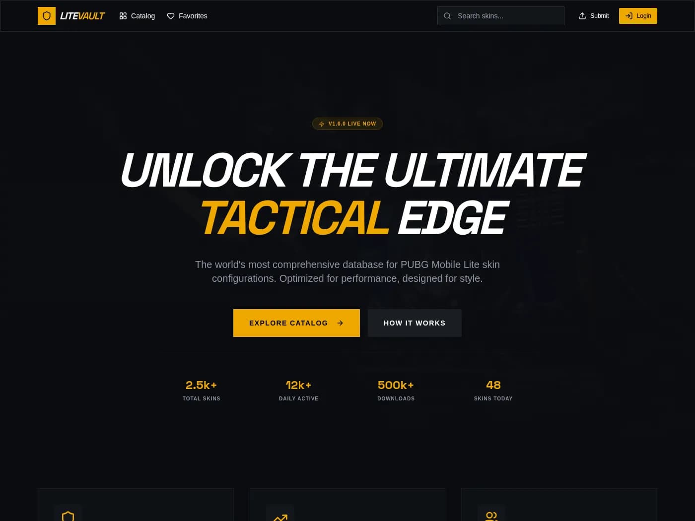 PUBG Lite Skin Vault
