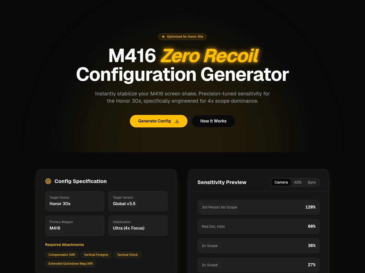 PUBG M416 Zero Recoil Tool