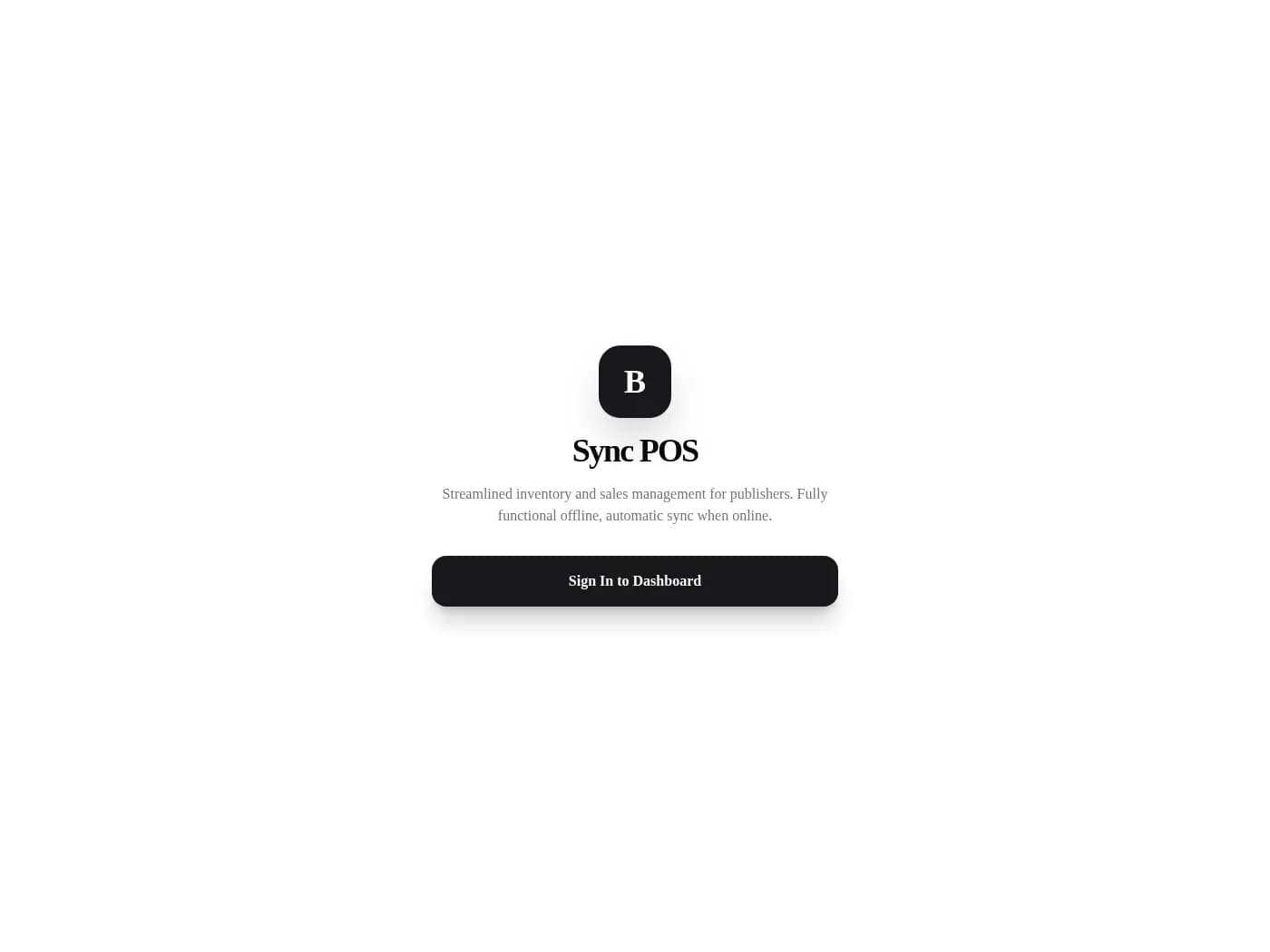 Bookstore Sync POS