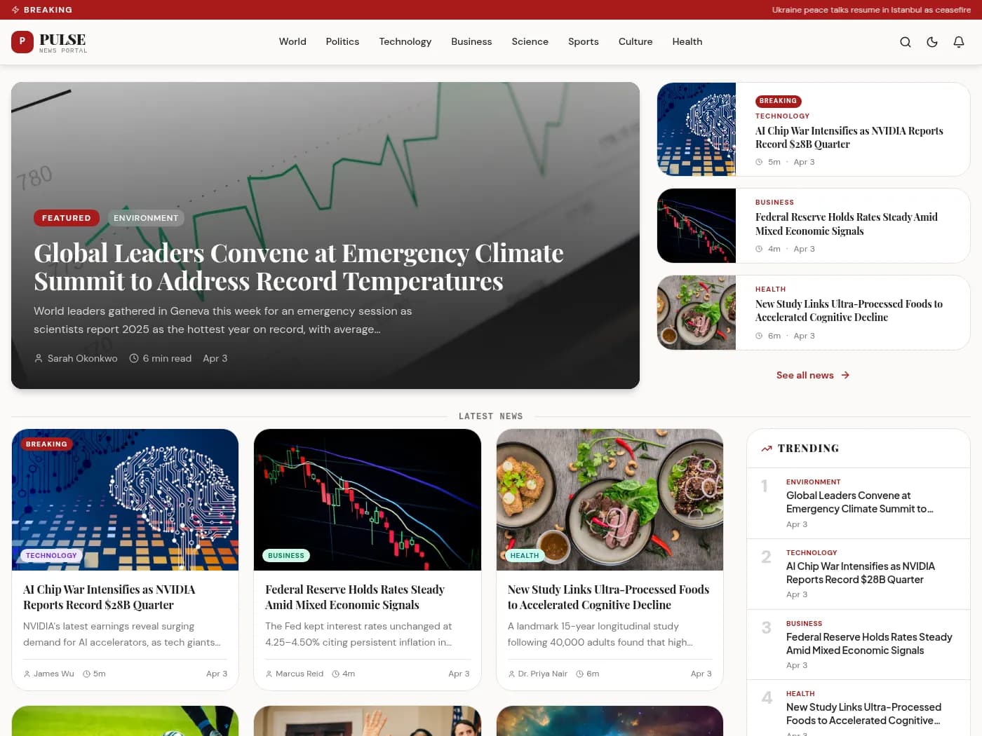 Pulse News Portal